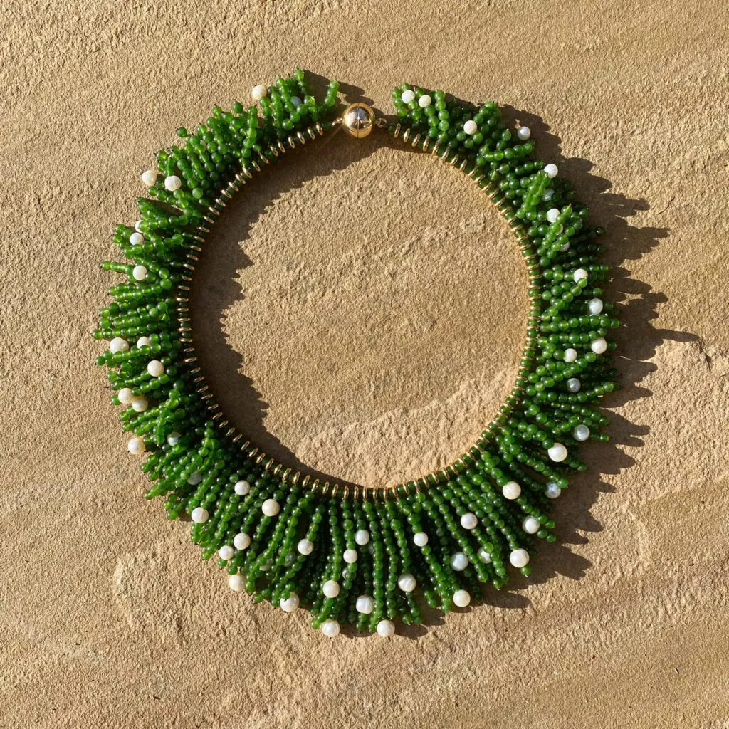 Jade Cascade Necklace | The Real Pearl Co