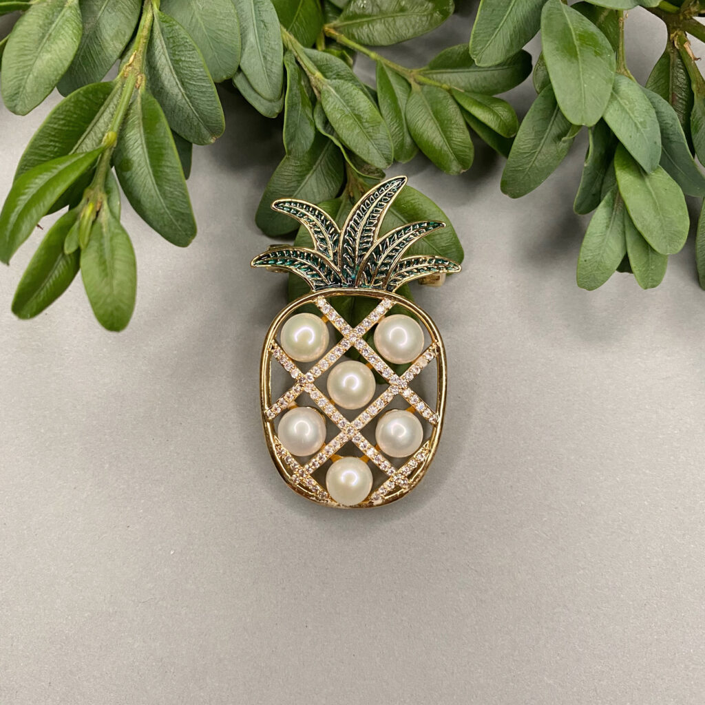 Pineapple Brooch/Pendant | The Real Pearl Co